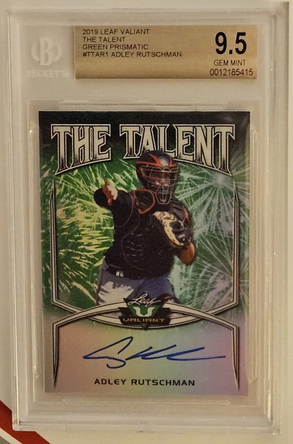 ADLEY RUTSCHMAN AUTO /99 "The Talent" vert prismatique 2019 feuille ...