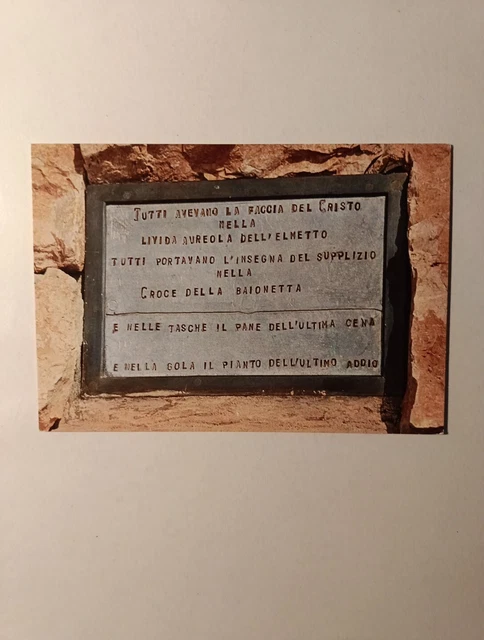 CARTOLINA DI CASTELLETTO Tofane FG NV Targa Commemorativa entrata ...