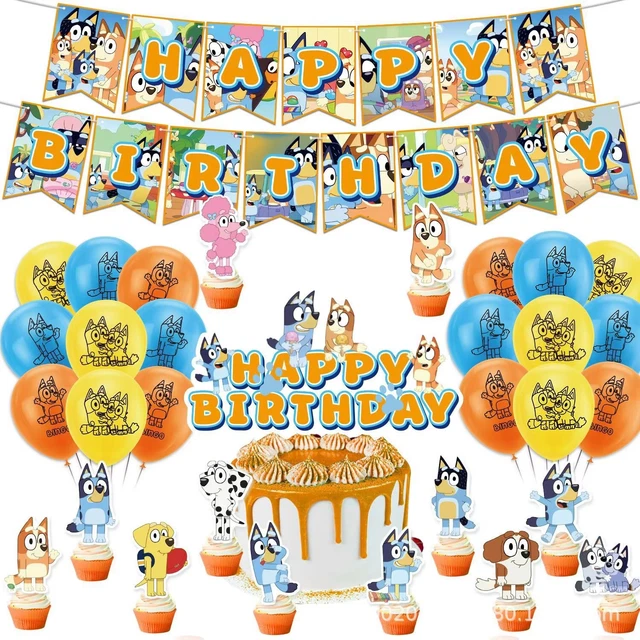 BLUEY BALLOON PARTY Birthday Decorations Boys Girls Balloons Bingo Coco ...