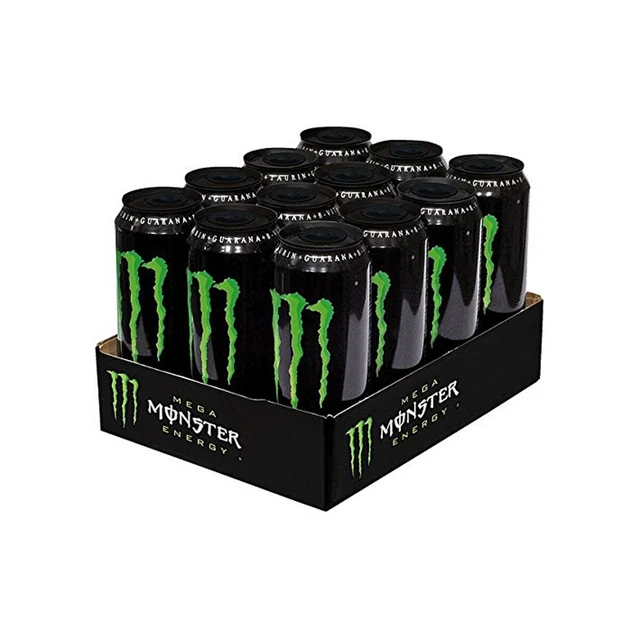 MONSTER ENERGY MEGA Caffeine Soft Drink 553ml 12 Pack £28.07 - PicClick UK