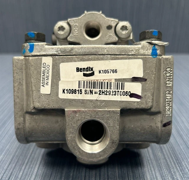 BENDIX 909828 GENUINE Relay Brake Valve T-294859-e. With fittings and ...