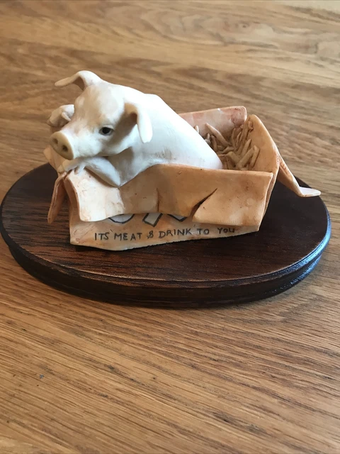 BORDER FINE ART All Creatures Great And Small Nugent ‘Oxo’ Pig 1972 ...