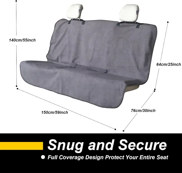 BACK SEAT COVER for Car Trucks Van SUV Jeep,Waterproof Rear Bench Towel ...