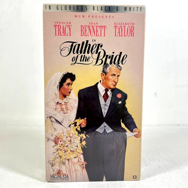 FATHER OF THE Bride 1950 Movie-VHS-NEW-Elizabeth Taylor-Classic Black ...