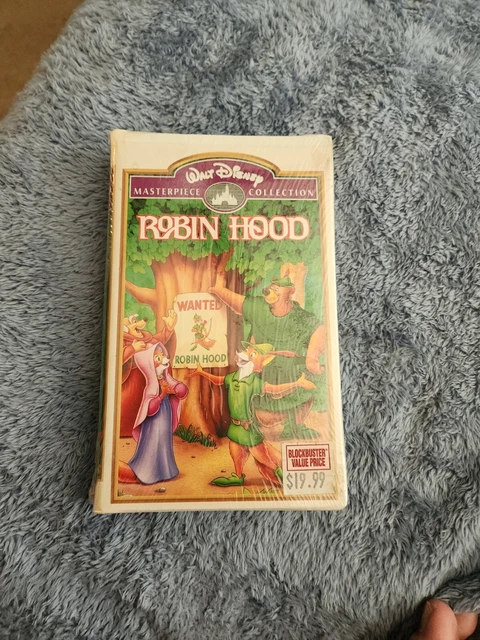 ROBIN HOOD VHS Tape Movie Walt Disney Masterpiece Collection Vintage ...