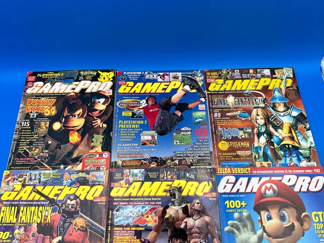 LOT OF 8 VINTAGE GAMEPRO GAME PRO MAGAZINES 90s 2000s MAGAZINE NINTENDO ...