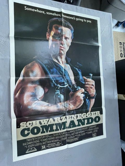 COMMANDO ORIGINAL CINEMA One Sheet Poster Rare EUR 115,21 - PicClick IT