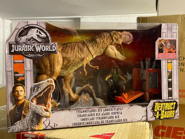 MATTEL JURASSIC WORLD Tyrannosaurus-Rex "Rexy" Hinterhalt Set USA ...