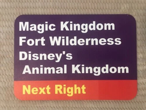 REPLICA MINI WALT Disney World's Famous Purple Road Sign £23.70 ...