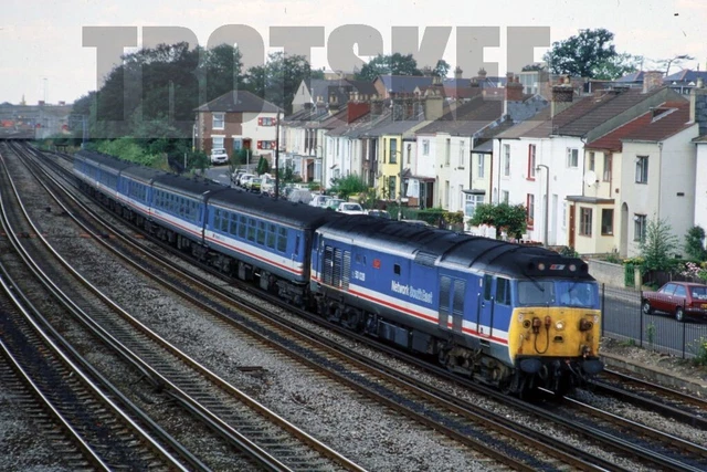 35MM SLIDE BR British Rail Diesel Loco Class 50 50028 1990 Original £3. ...