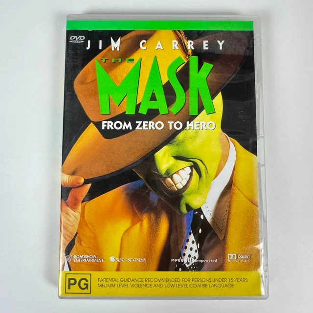 THE MASK (DVD 1994) Jim Carrey Peter Greene Peter Riegert Cameron Diaz ...