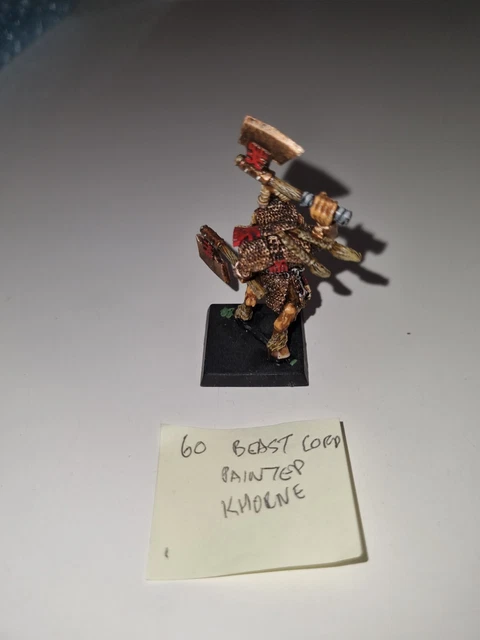 GAMES WORKSHOP WARHAMMER OOP metal beautiful Khorne Beastlord $80.00 ...