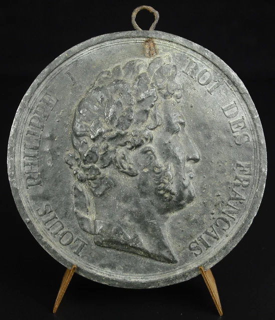 MÉDAILLE MÉDAILLON LOUIS-PHILIPPE Ier Roi des Français French King XIX ...