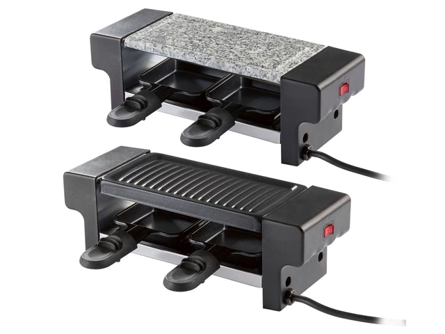 APPAREIL À RACLETTE 2 personnes Mini Pierrade avec pierre chaude Grill ...