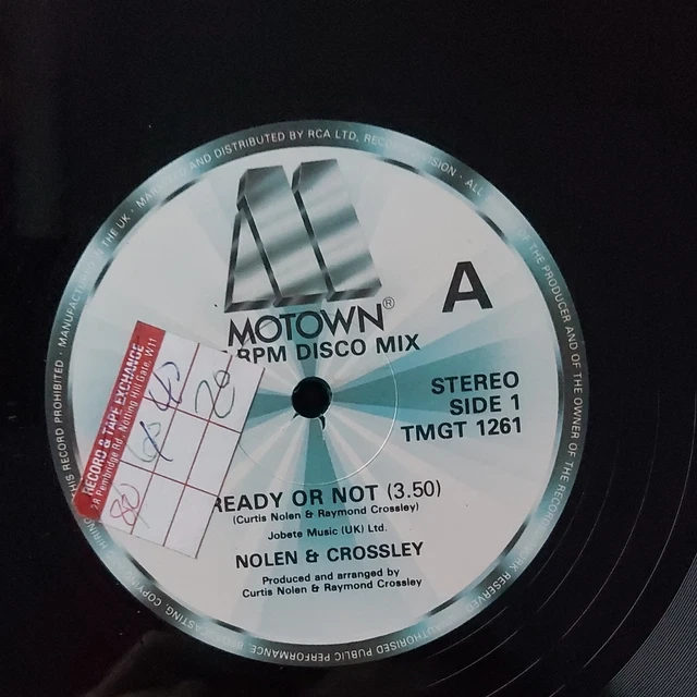 NOLEN & CROSSLEY - Ready Or Not /Place in my heart 12inch single Mint ...