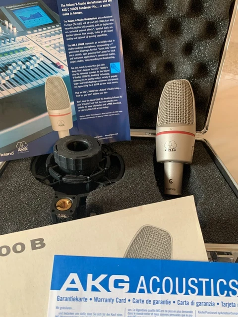 AKG C3000 B Professional Condenser Microphone flight cased £110.00 ...