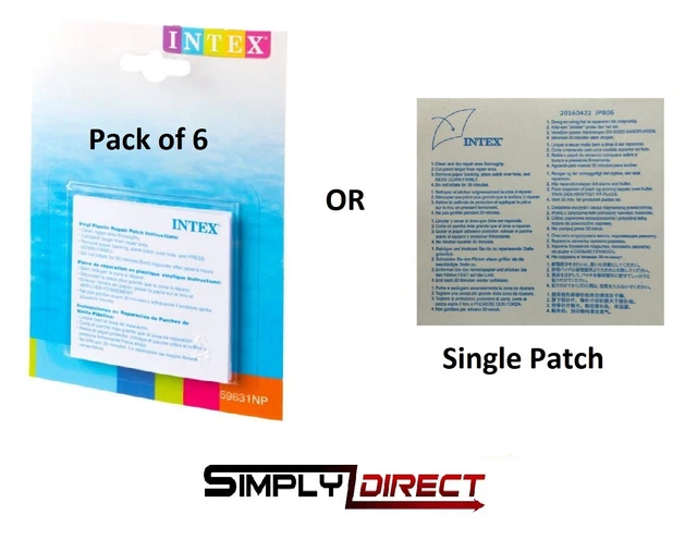 INTEX PADDLING POOL Repair Kit Patches Airbed Hot Tub Pool Swimming ...