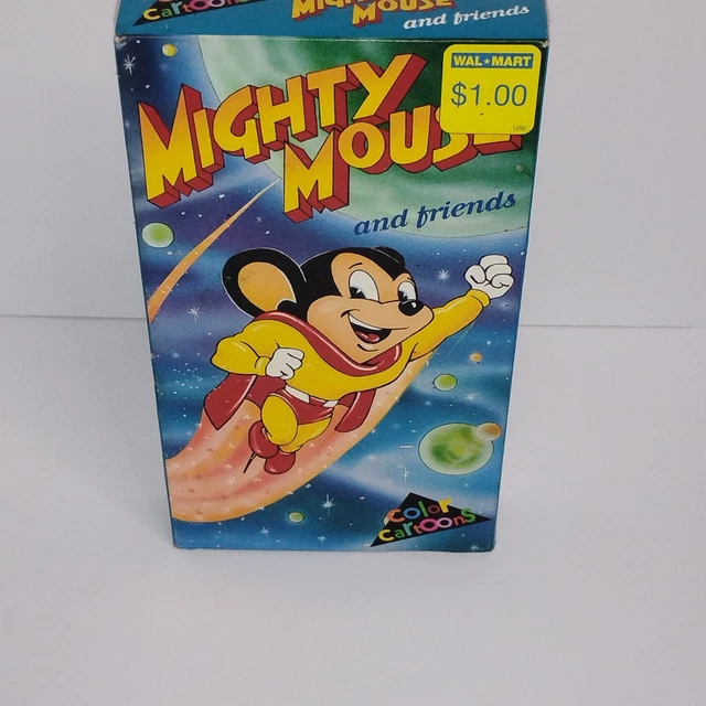 VINTAGE MIGHTY MOUSE and Friends Color Cartoons VHS Classic -10 £7.10 ...
