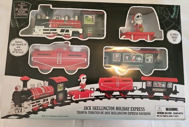 NEW JACK SKELLINGTON Holiday Express-9 Ft Track-12 Piece Train Set $34. ...