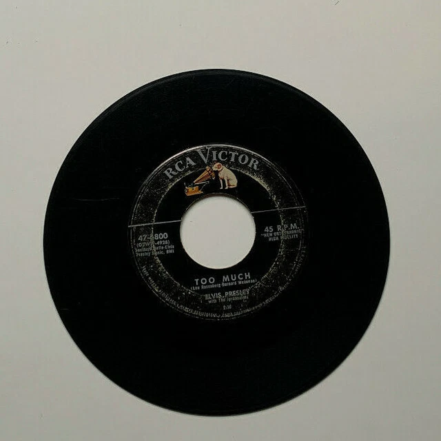 ELVIS PRESLEY PLAYING For Keeps Too Much RCA Victor 47-6800 45 RPM 7 ...