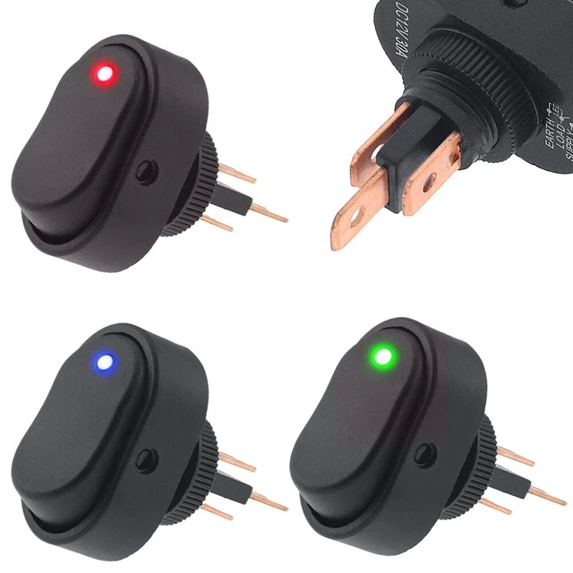 10 PCS ASW-20D Joystick Switch Automatic Insulation LED Light Red Green ...