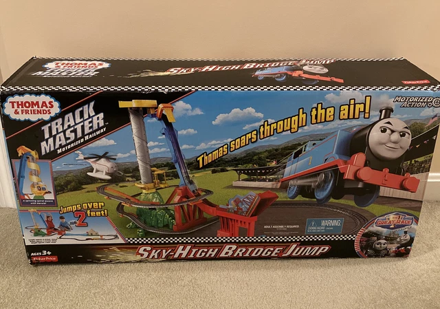 FISHER-PRICE THOMAS & Friends TRACKMASTER SKY-HIGH BRIDGE JUMP SET NEW ...