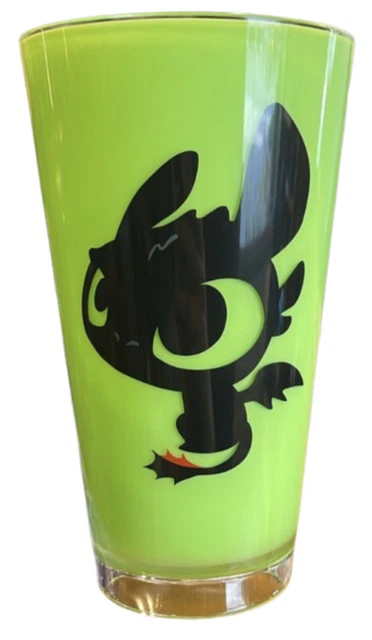 UNIVERSAL STUDIOS HOW to Train Your Dragon Toothless Green Glass Cup ...