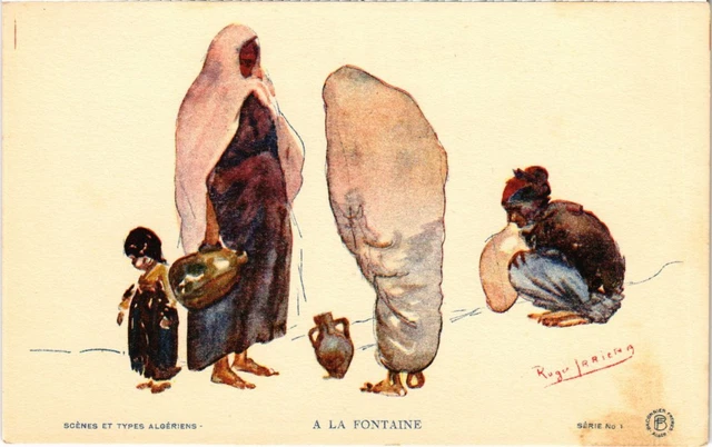 CPA AK SCENES et Types Algeriens - A la Fontaine ALGERIE (1189761) EUR ...