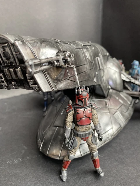 STAR WARS MANDALORIAN Slave 1 Death Watch Commando Empire Vintage ...