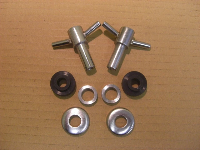 CLASSIC MINI ROCKER Cover / Rocker Box - Chrome T Bars (Pair) Tbar £11. ...