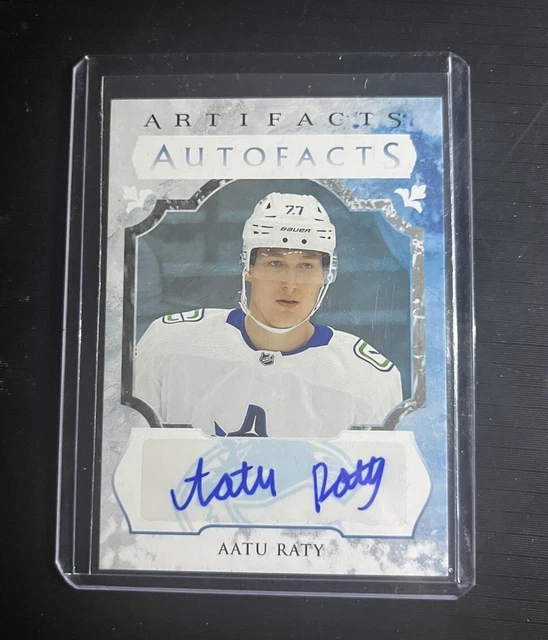 2023-24 UPPER DECK Artifacts Aatu Raty Autofacts Auto #AF-AR Vancouver ...