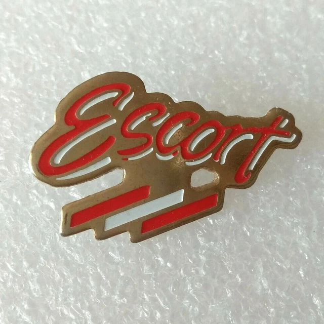 PIN'S LAPEL PIN pins Car Voiture Logo FORD ESCORT Base doré EF Signé ...