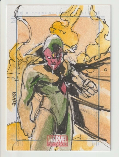 VISION - CARTE de croquis Marvel Rittenhouse par Lee Kohse EUR 94,69 ...