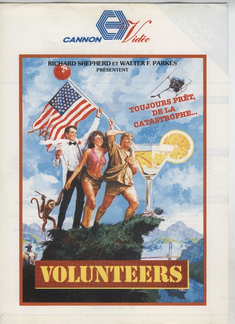 JAQUETTE VIDEO-AFFICHE- FICHE TECHNIQUE( sans vhs)-VOLUNTEERS-CANNON ... JAQUETTE VIDEO-AFFICHE- FICHE TECHNIQUE( sans vhs)-VOLUNTEERS-CANNON ...