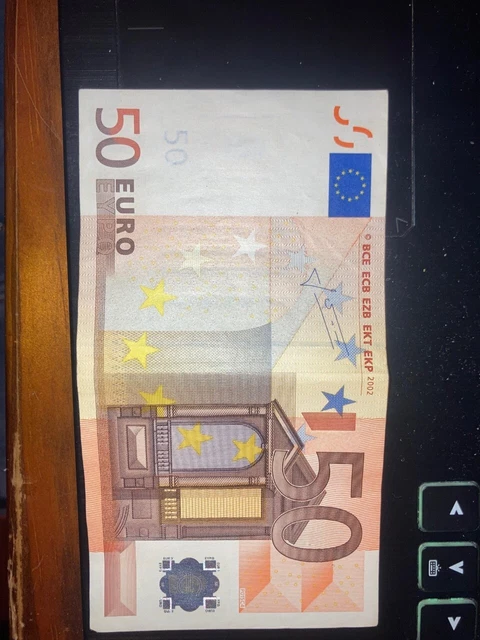 ANCIEN BILLET RARE De 50 Euros 2002 Série X Signature Trichet EUR 50,00 ...