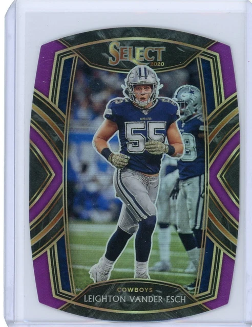 LEIGHTON VANDER ESCH 2020 Panini Select Club niveau violet découpé #232 ...