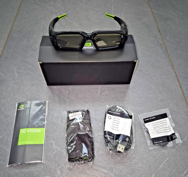 NVIDIA 3D VISION Wireless Glasses Model 1 (942-10701-0001-002) in OVP ...