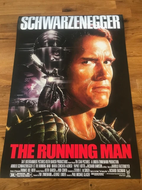 MOVIE POSTER THE Running Man 420mm x 594mm (A2) £3.99 - PicClick UK