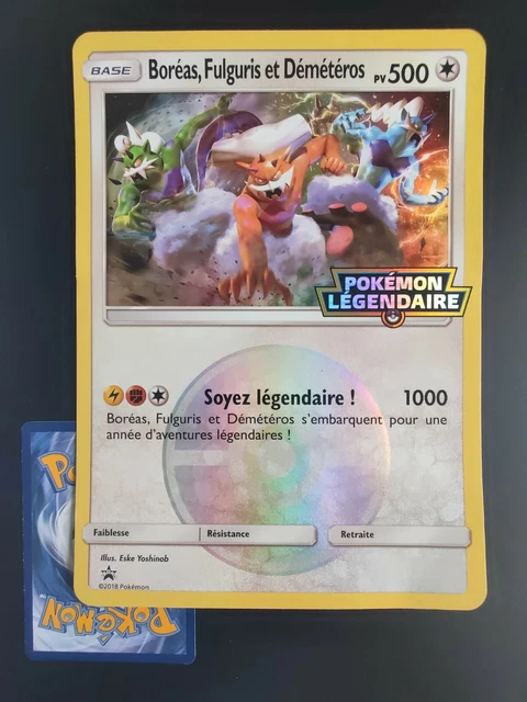 CARTE POKÉMON BORÉAS Fulguris & Démétéros 500 PV Promo Carte Géante ...