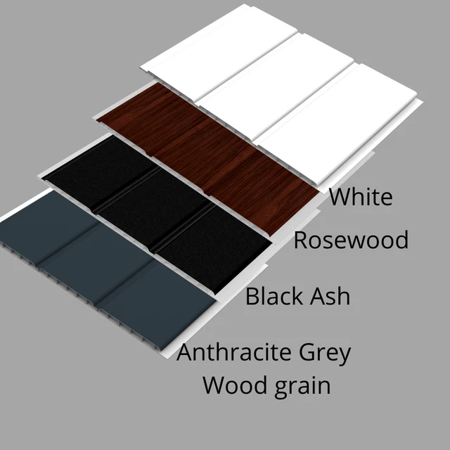 HOLLOW CLADDING SOFFIT Board White UPVC Plastic Ceiling Cladding ...