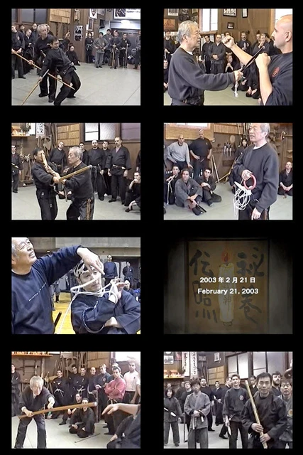 BUJINKAN~MASAAKI HATSUMI KUDEN Vol~4~NawaJutsu~Kunai~Sakki Tests~Bo ...