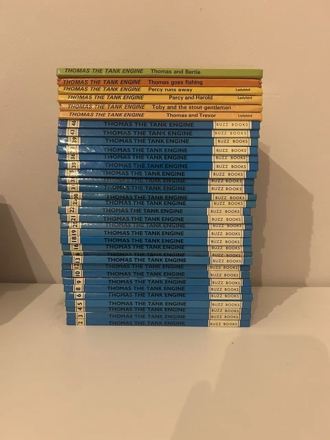 THOMAS THE TANK Engine Book Bundle x34 Books Rev W Awdry Ladybird Buzz ...