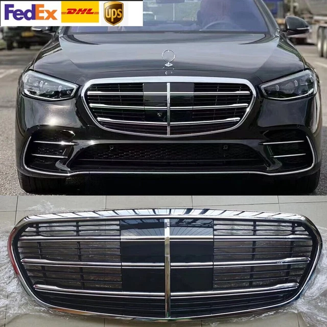 FOR BENZ S-CLASS W223 2021-2023 Front Grille Bumper Upper Grill ...