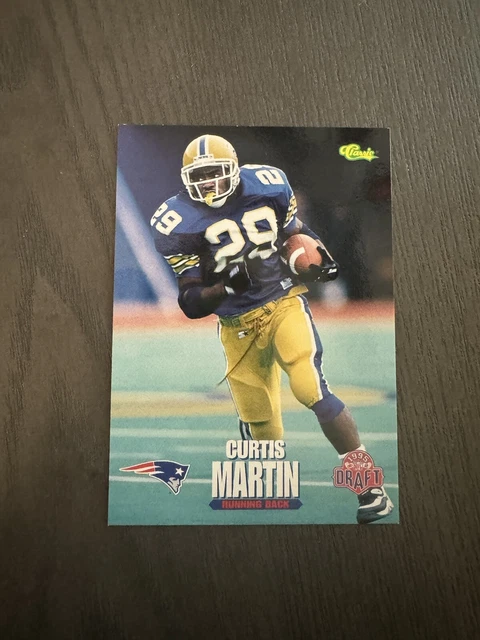 1995 CLASSIC NFL Draft Curtis Martin #84 recrue RC HOF EUR 1,38 ...