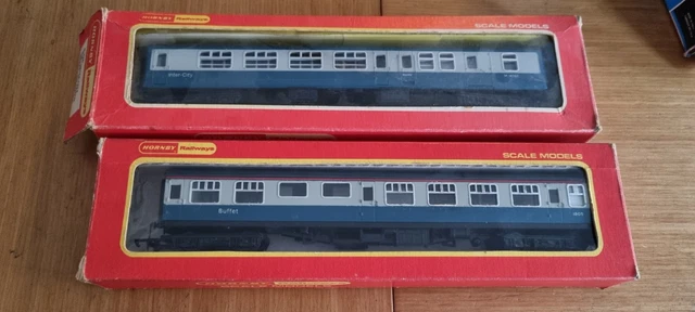HORNBY OO INTERCITY Mk2 + Mk1 coaches buffet and 2nd brake £16.00 ...