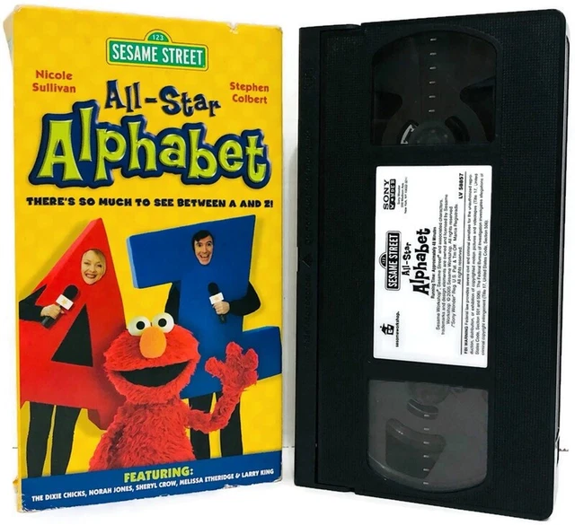 SESAME STREET ALL-STAR Alphabet VHS Tape Dixie Chicks Norah Jones ...