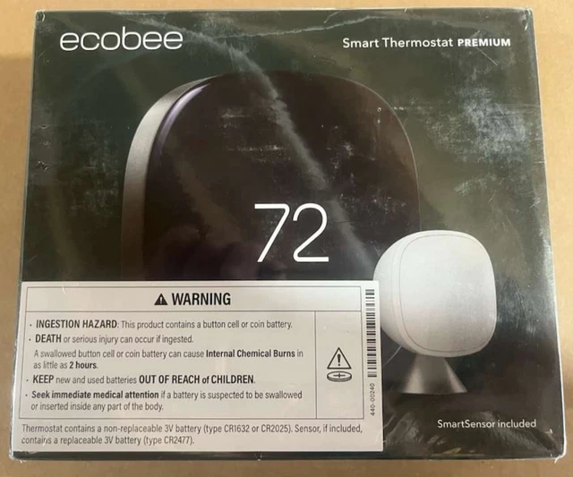 ECOBEE FOR PRO Smart Thermostat Premium with Sensor $236.51 - PicClick CA