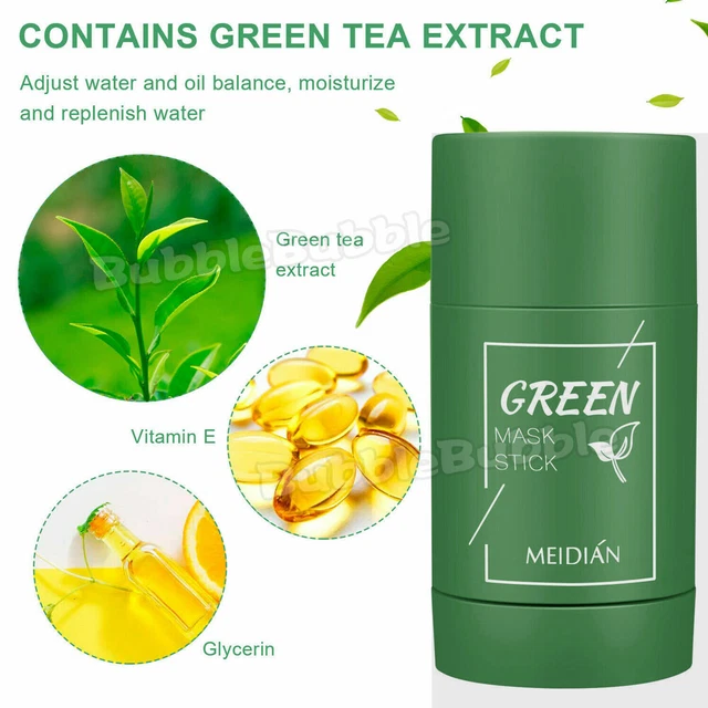 6X GREEN TEA Cleansing Mask Facial Stick Oil Acne Control Blackhead ...