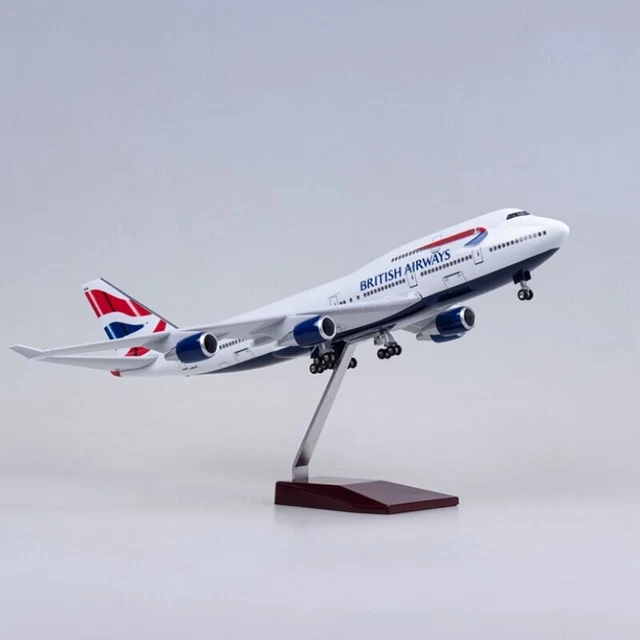 EXTRA LARGE BRITISH Airways Boeing 747 Aircraft Model Plane Toy Gift ...