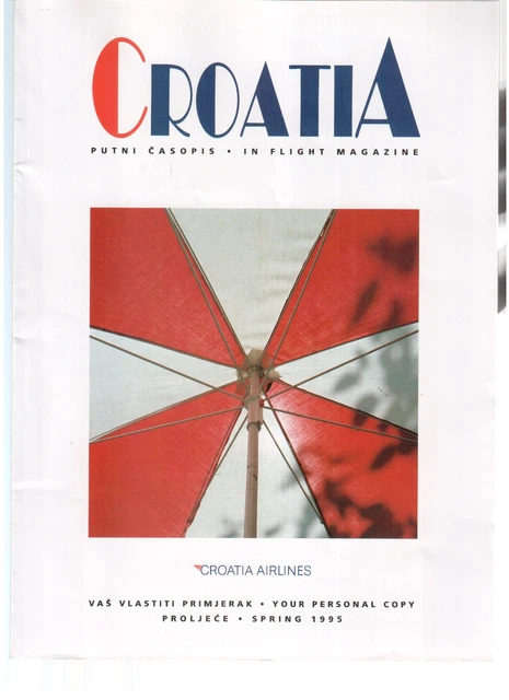 CROATIA AIRLINES INFLIGHT Magazine Spring 1995 £9.95 - PicClick UK